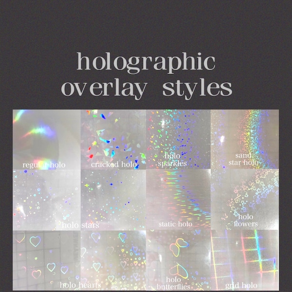 Holographic Overlay - Etsy