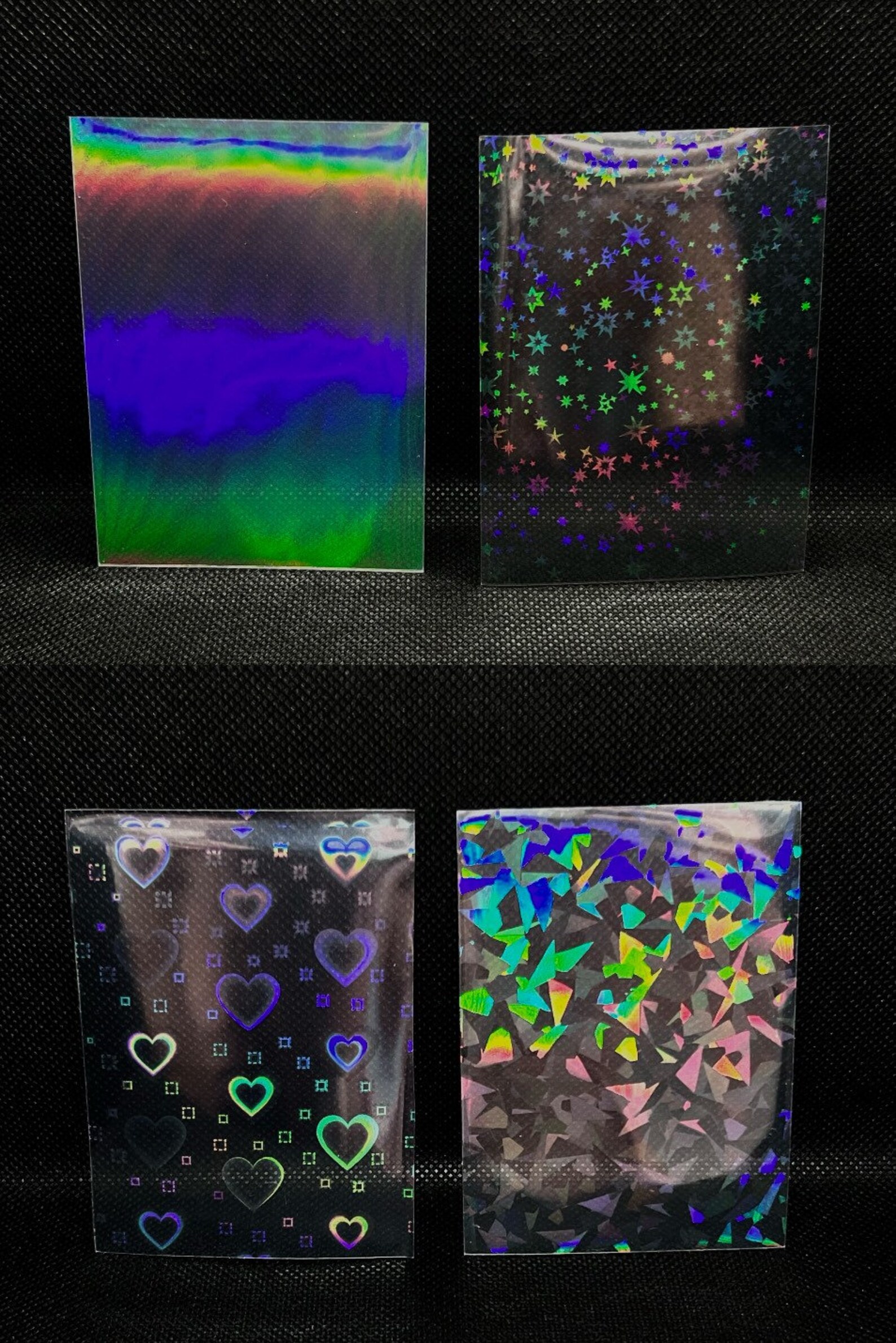 Acid/pvc Free Holographic Card Sleeves - Etsy
