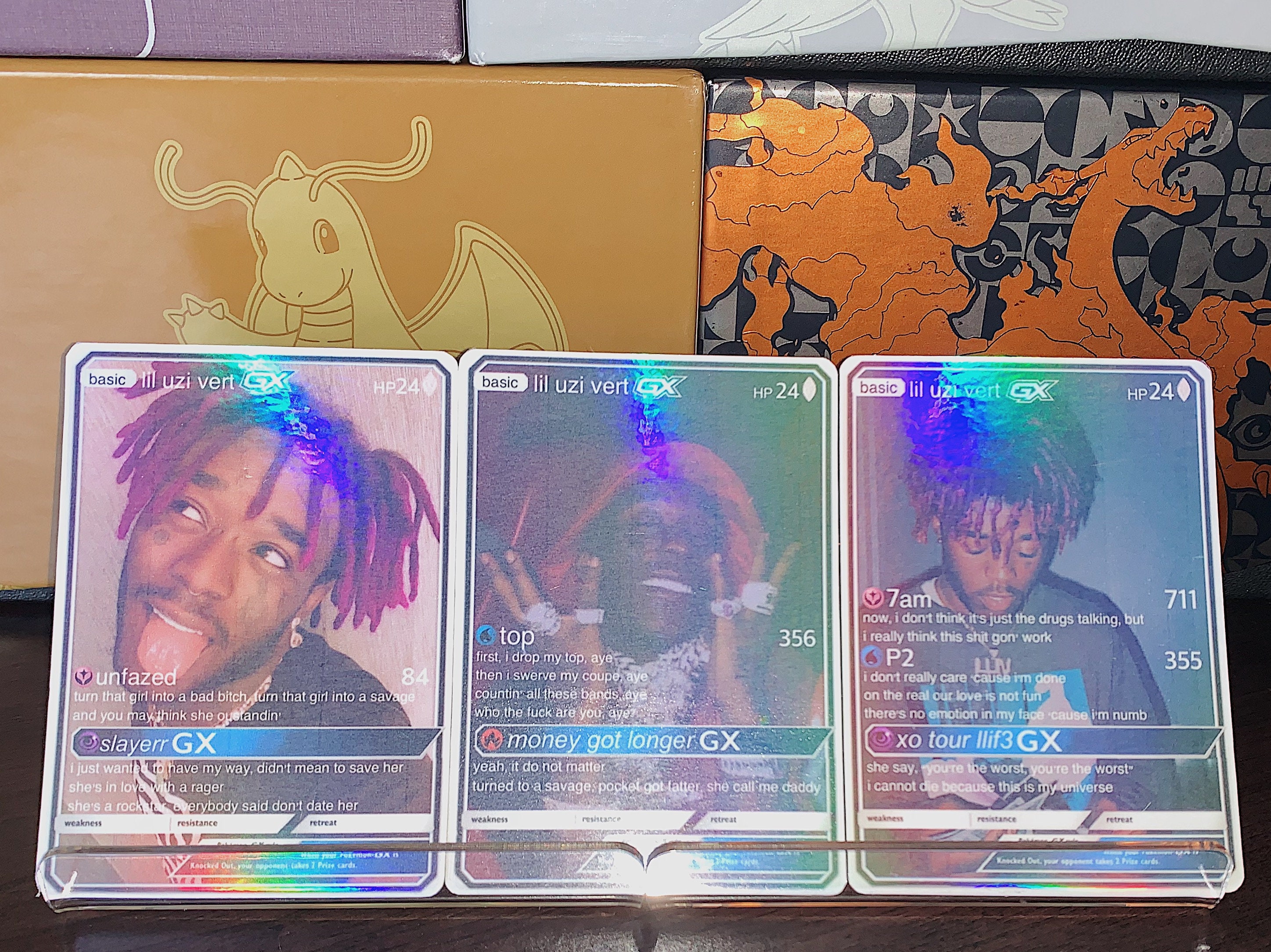 Lil Uzi Vert Custom Holographic Pokémon GX Cards - Etsy