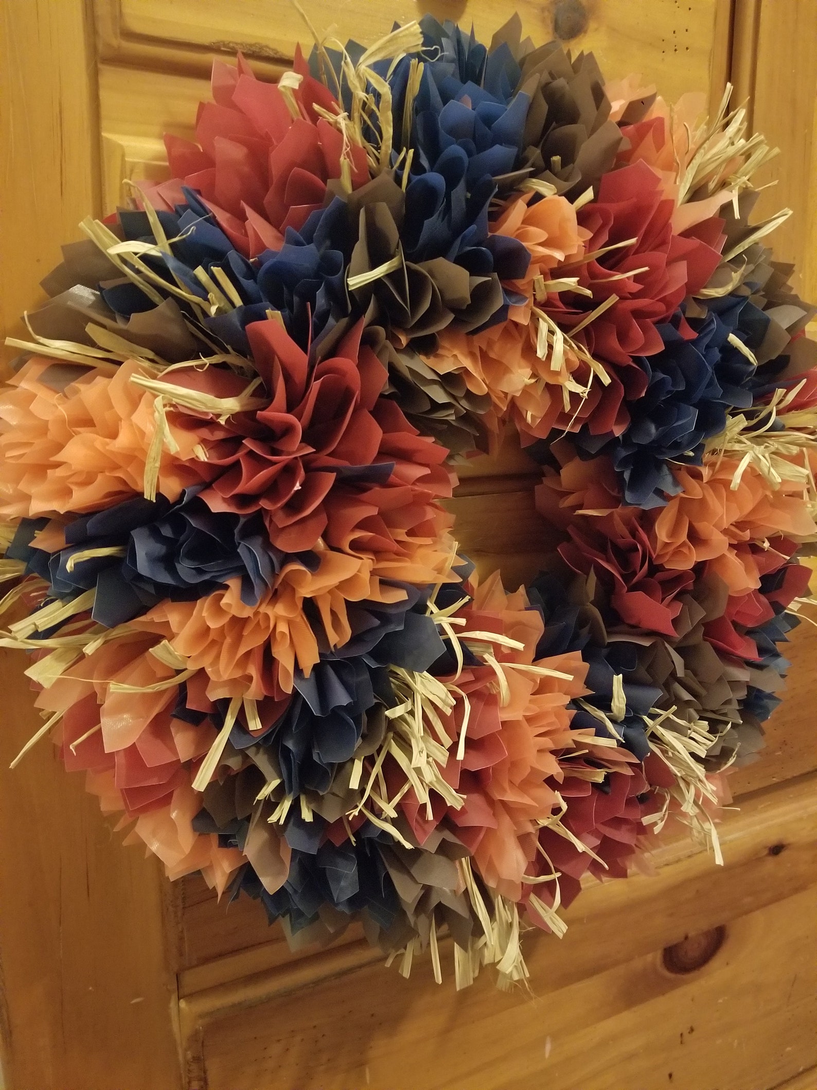 18 Fall Mum Door Wreath - Etsy