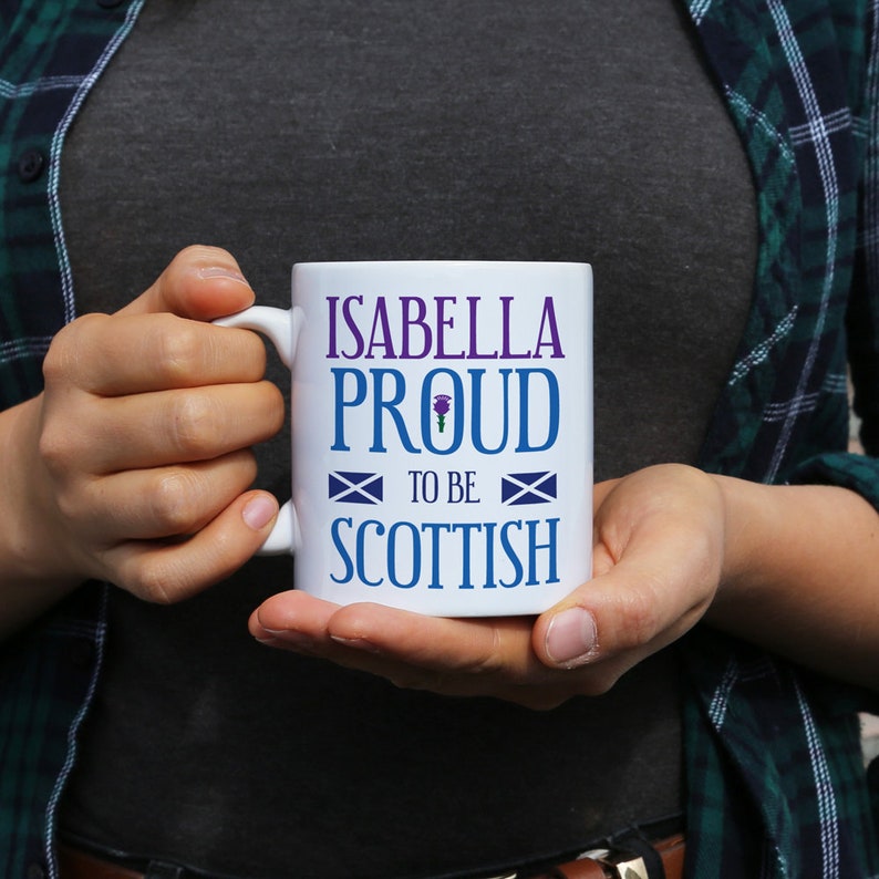 Personalised Proud to Be Scottish Mug Scotland Themed Gifts Birthday ...