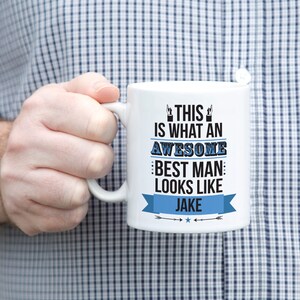 Personalised Awesome Best Man Mug Best Man Gift Ideas Funny Best Man ...