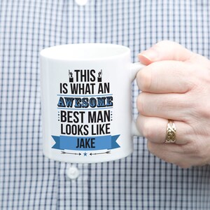 Personalised Awesome Best Man Mug Best Man Gift Ideas Funny Best Man ...
