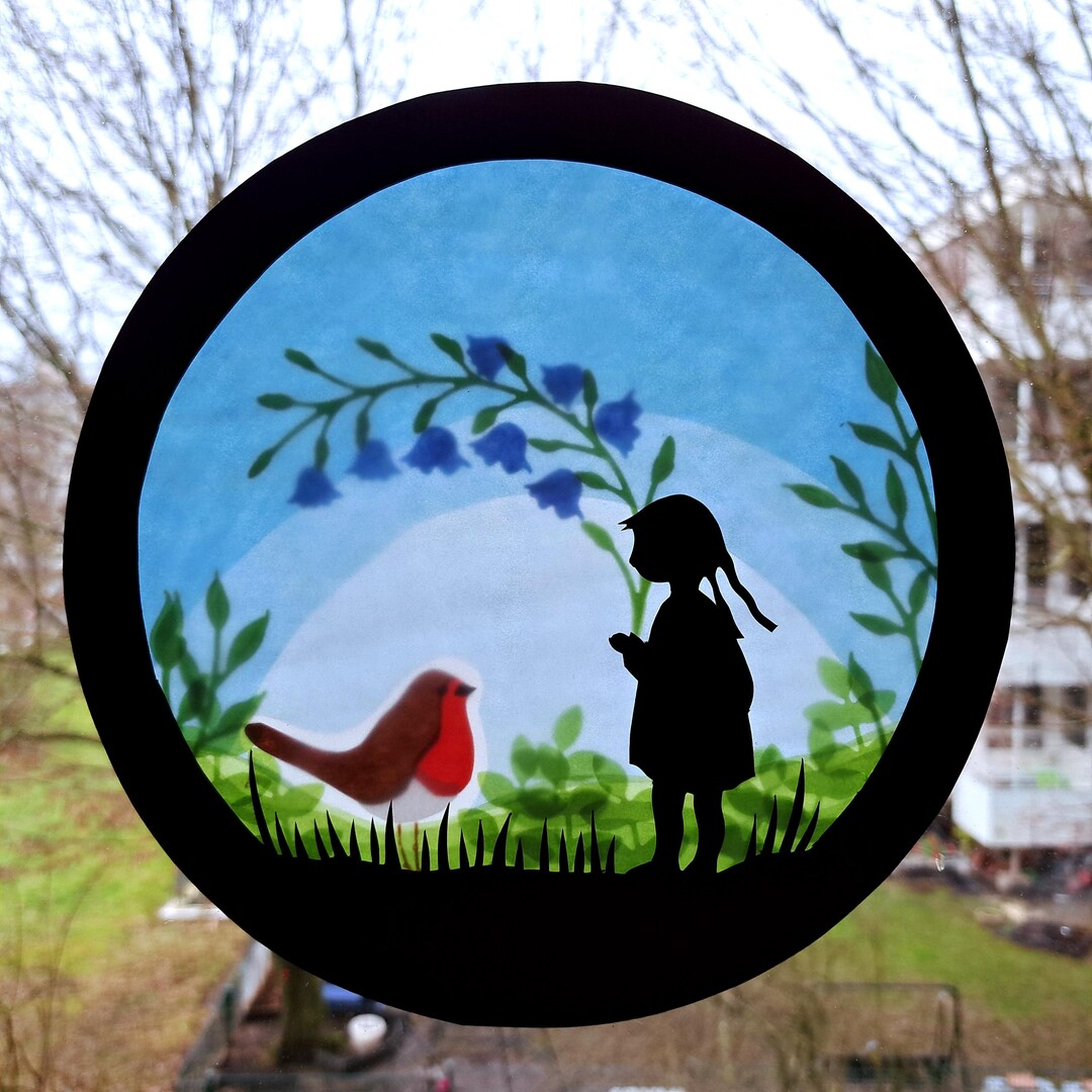 Waldorf Window Picture Transparent Spring Summer Easter Lia and the ...
