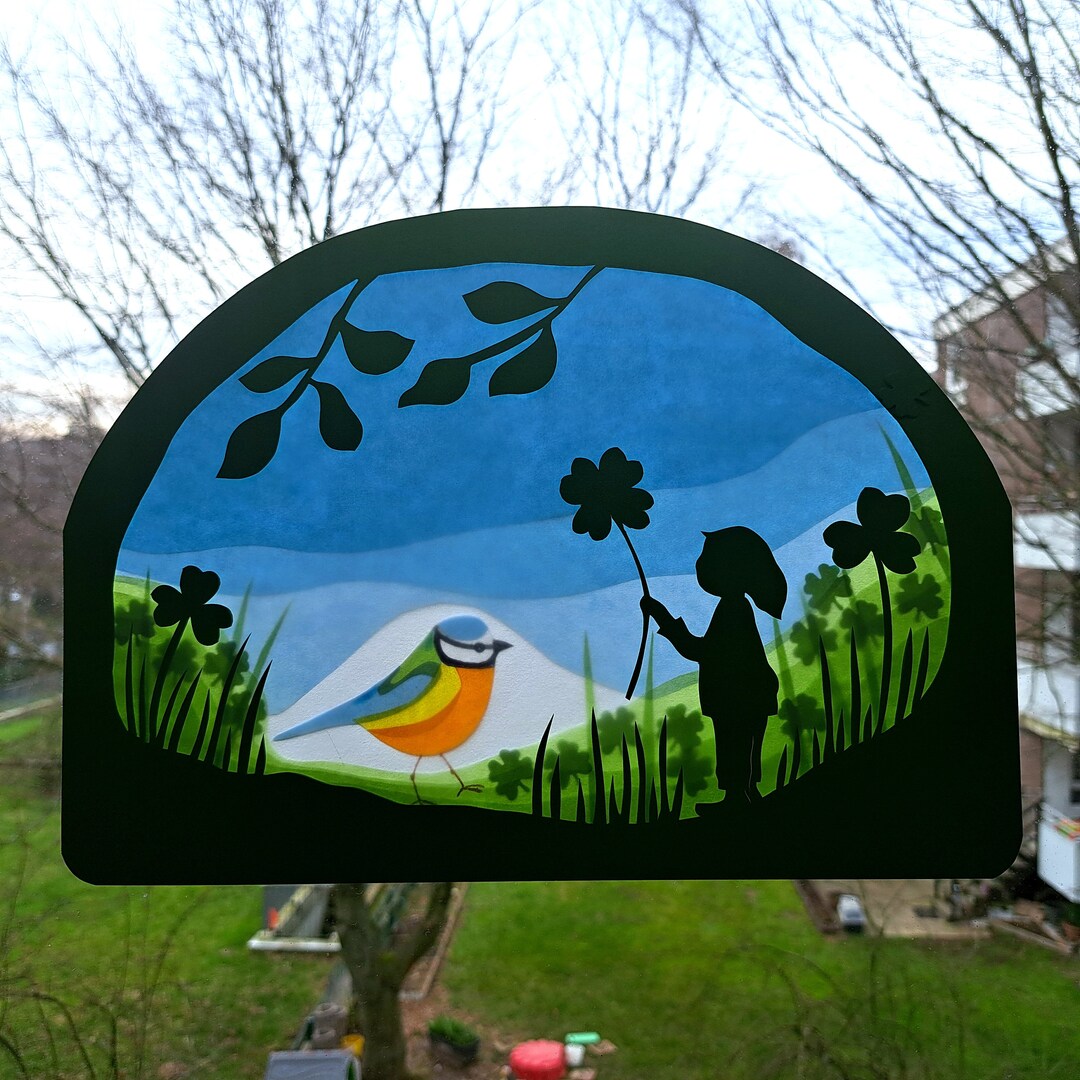 Waldorf Window Picture Spring Summer happiness in Clover - Etsy