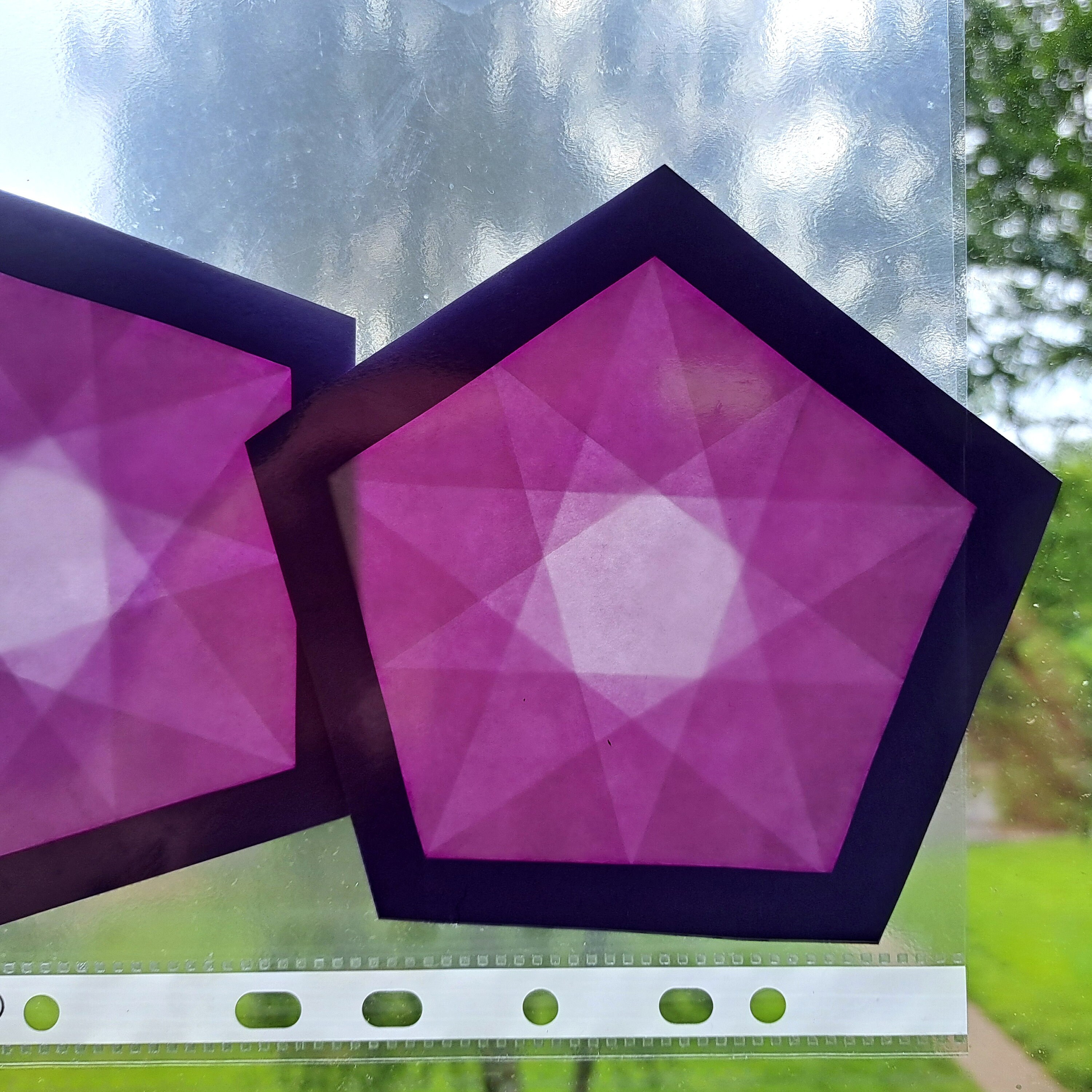 Waldorf Window Picture Spring Summer Autumn Winter Star Pentagram ...