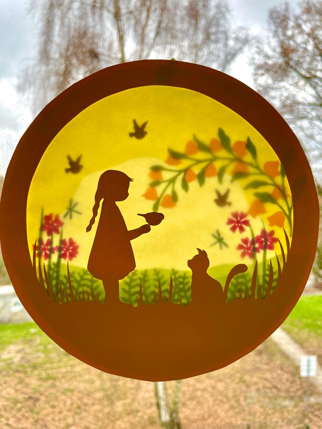 Waldorf Window Picture Transparent Spring Seasonal Table Mia and Her ...