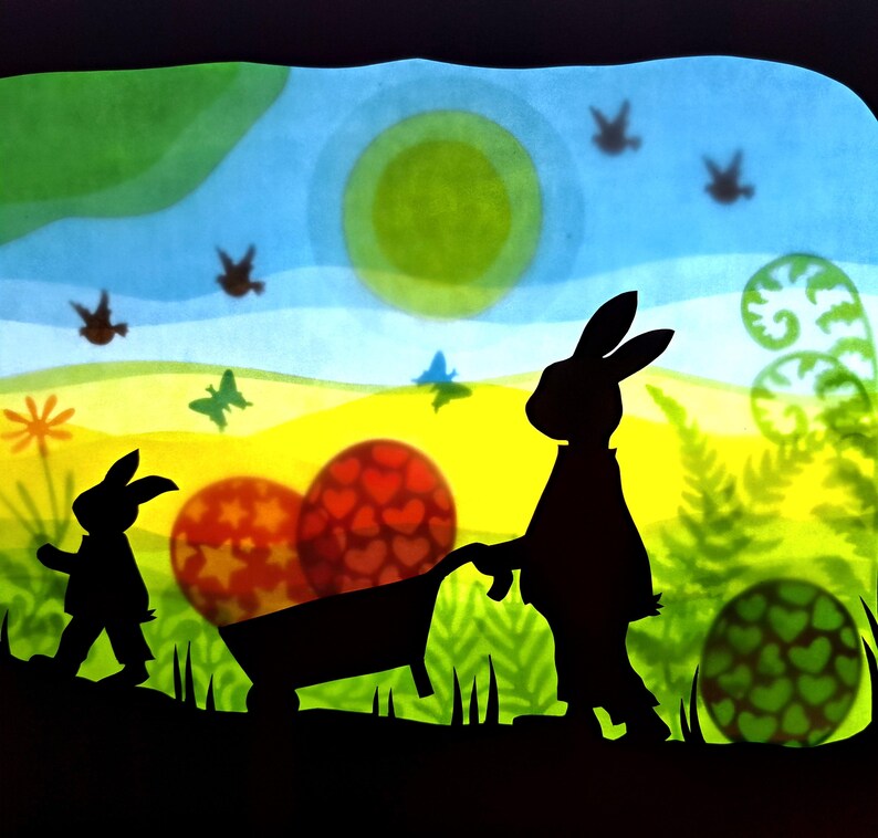 Waldorf Window Picture Transparent Spring Easter Seasonal Table Father ...
