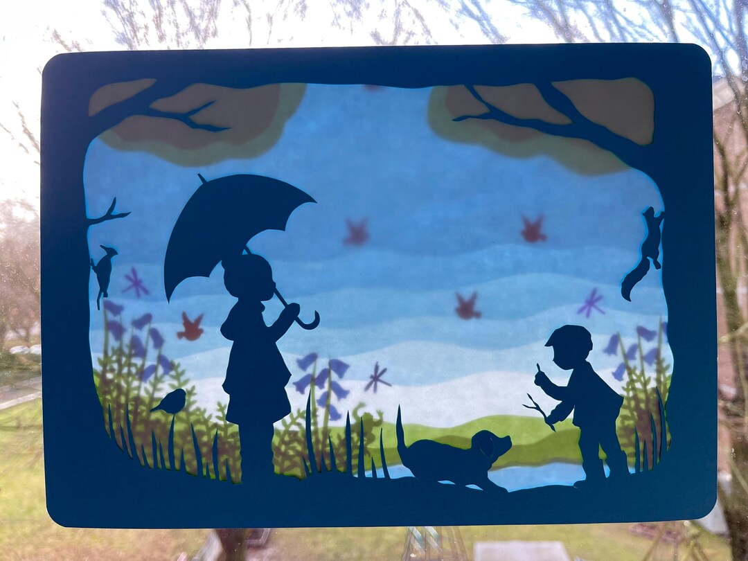 Waldorf Window Picture Transparent Spring Seasonal Table Easter Walk ...