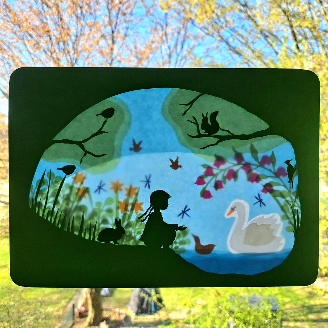 Waldorf Window Picture Transparent Spring Summer Seasonal Table Idyll ...