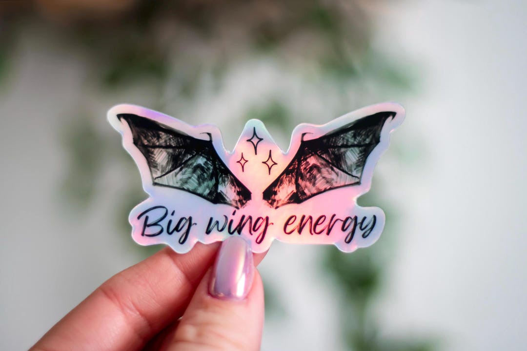 Big Wing Energy Sticker Holographic | Officially Licensed ACOTAR Merch ...