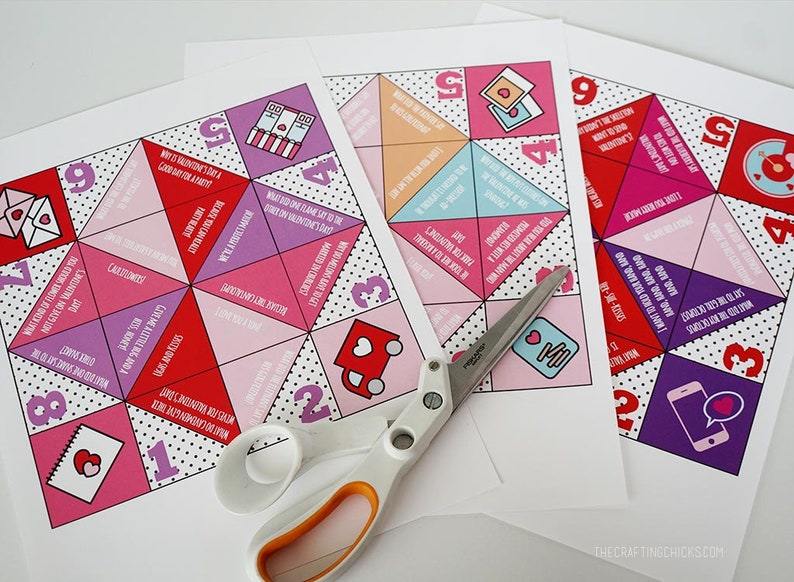Valentine Cootie Catchers - Etsy