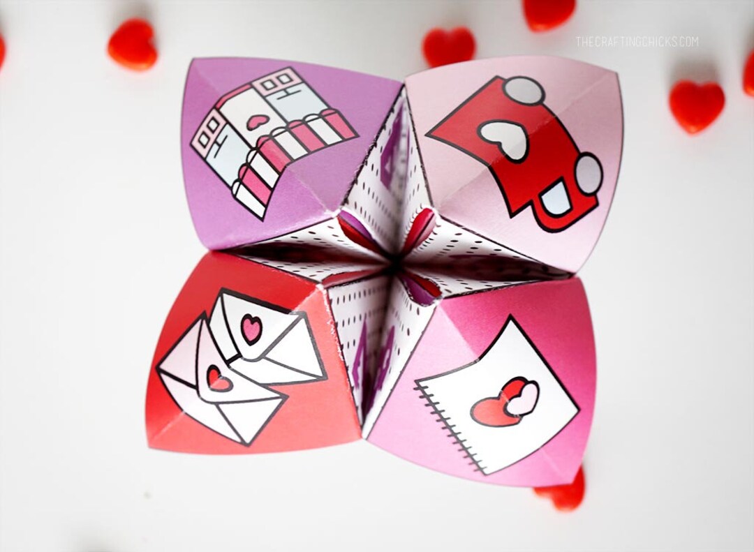Valentine Cootie Catchers - Etsy