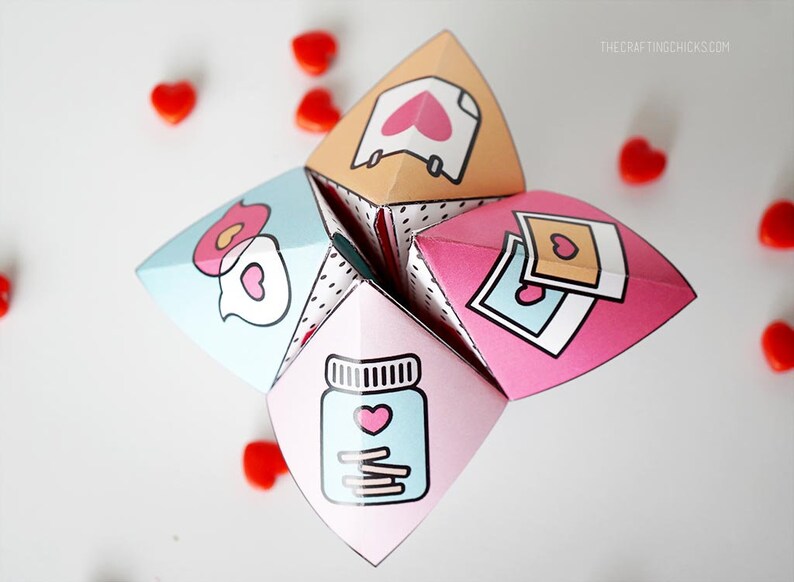 Valentine Cootie Catchers - Etsy