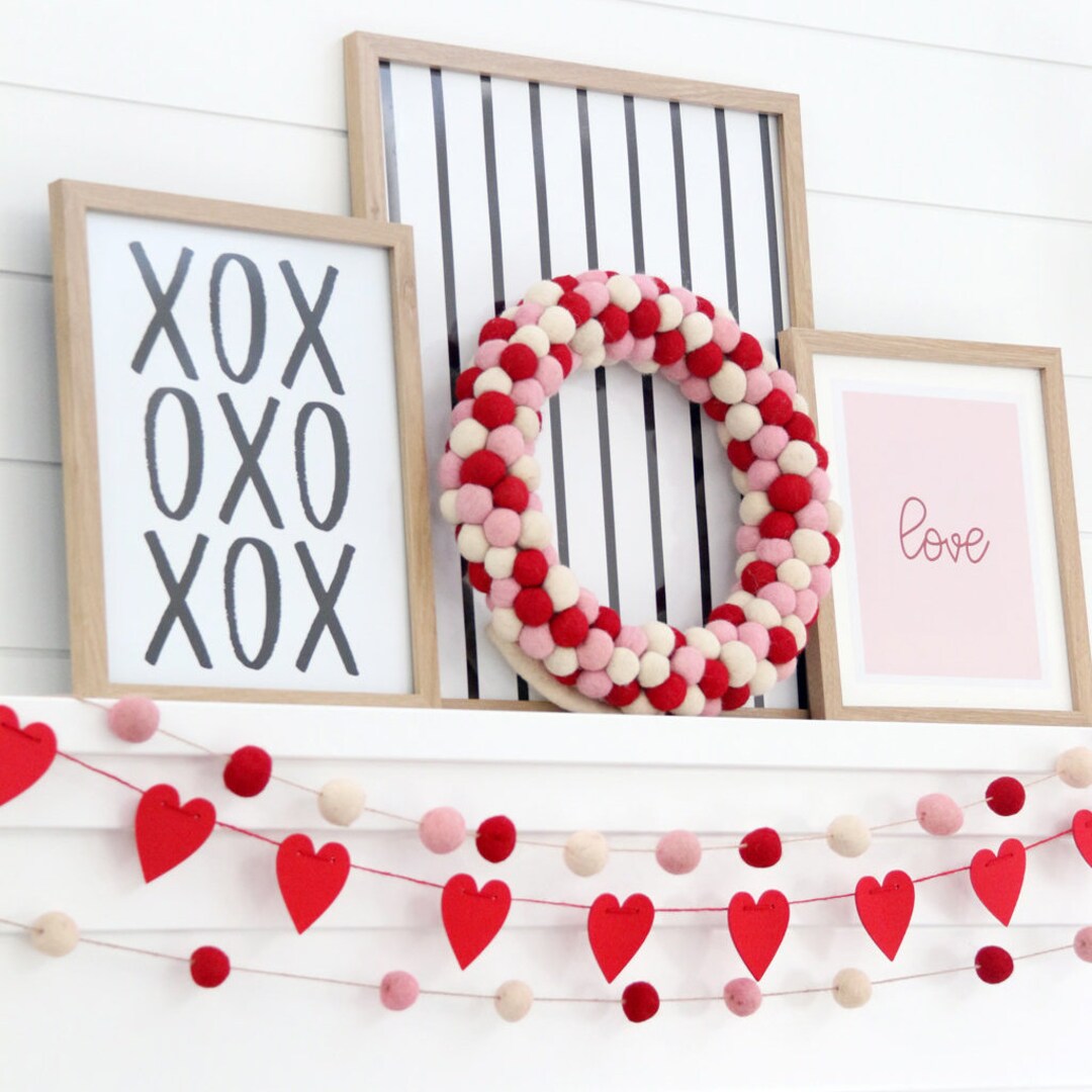 Valentine Home Decor, Valentine Printable Wall Art, Valentines Prints ...