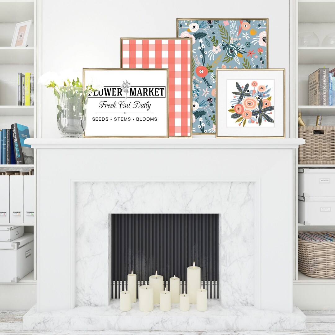 Spring Mantle, Spring Gallery Wall Art Set, Spring Prints, Spring Art ...