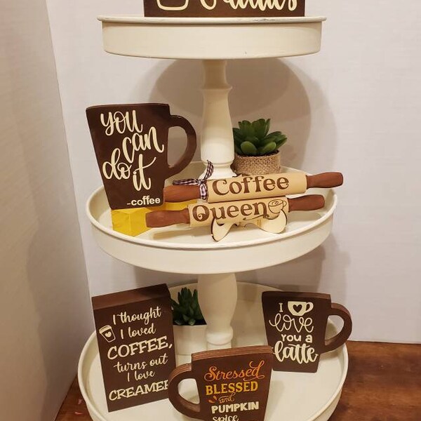 Coffee Tier Tray - Etsy