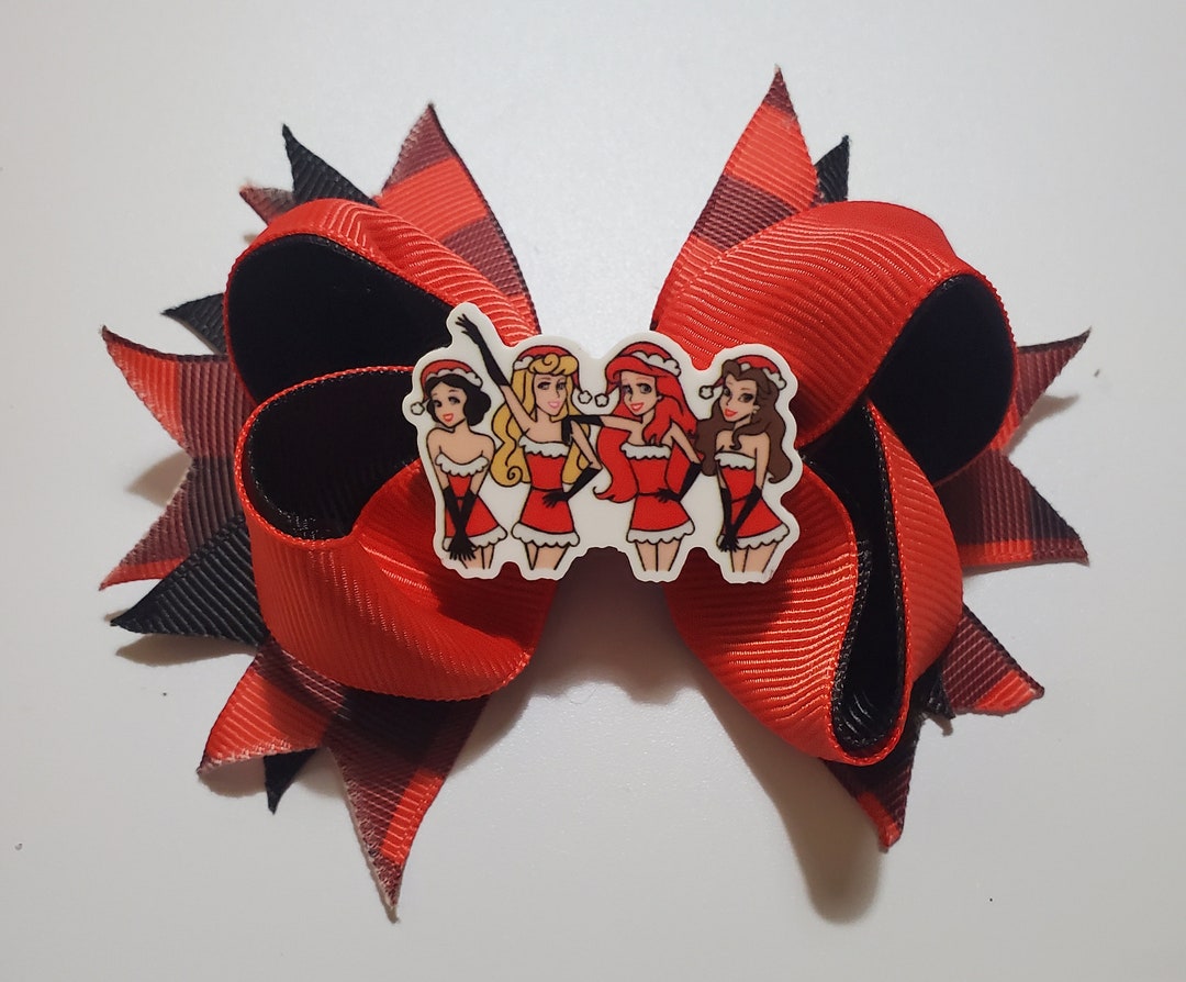 Inspired by the Disney Princesses Layered Hair Bow With Clip. - Etsy