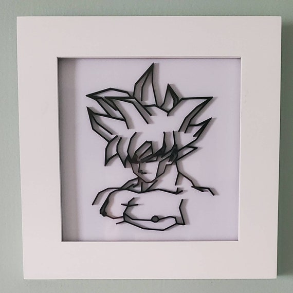 Ultra Instinct Goku Dragon Ball Super 3D Art in Box Frame | Etsy Australia