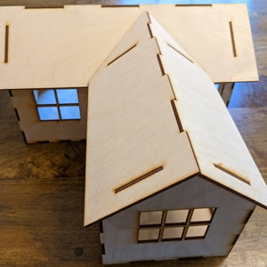 Wooden House SVG PDF Pattern for Laser Cutting, Cnc. Arranged to Fit ...