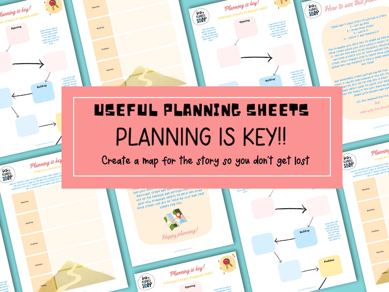 Story Writing Planner | Writing Guide for Kids | Writing Workbook ...