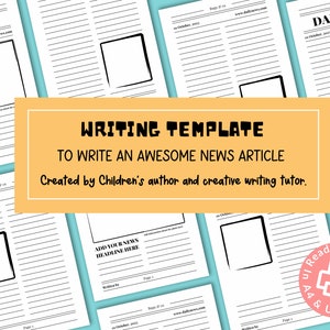 Writing Template | News Article | Writing Page | Printed Lined Paper ...