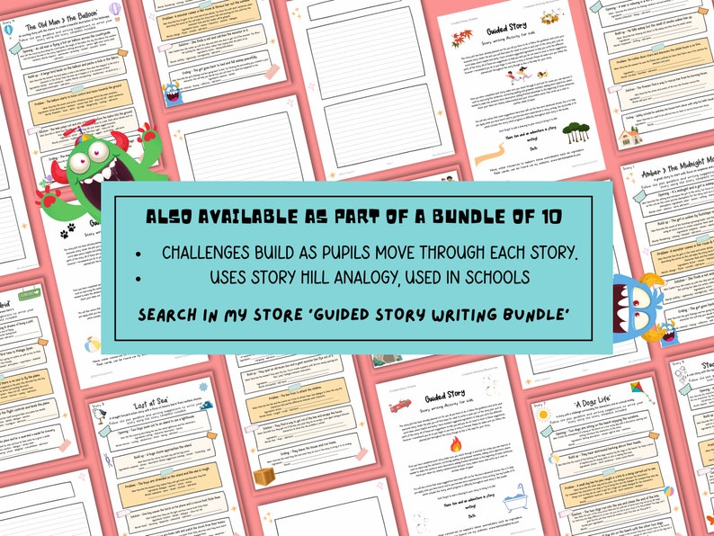 Guided Story Story Writing Activity Creative Writing Prompts Worksheets ...