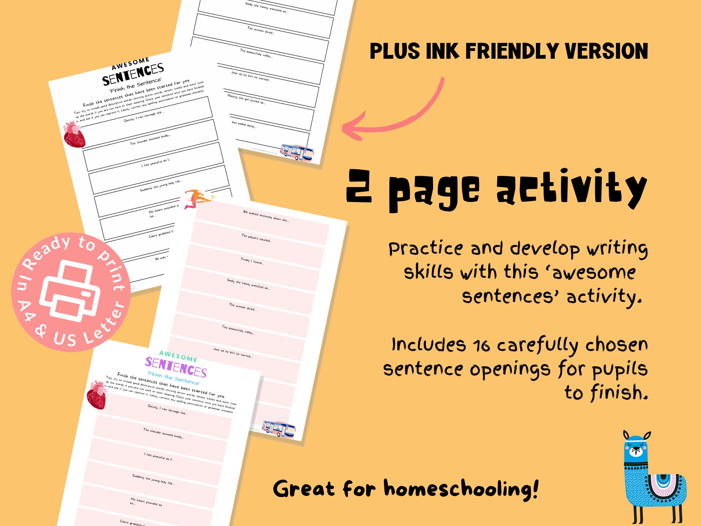 Writing Prompt Writing Activity Writing Exercise Activity Worksheet ...