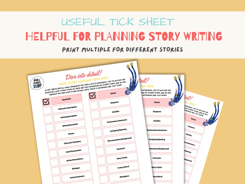 Story Planner Story Writing Template Planning Sheet Creative Writing ...