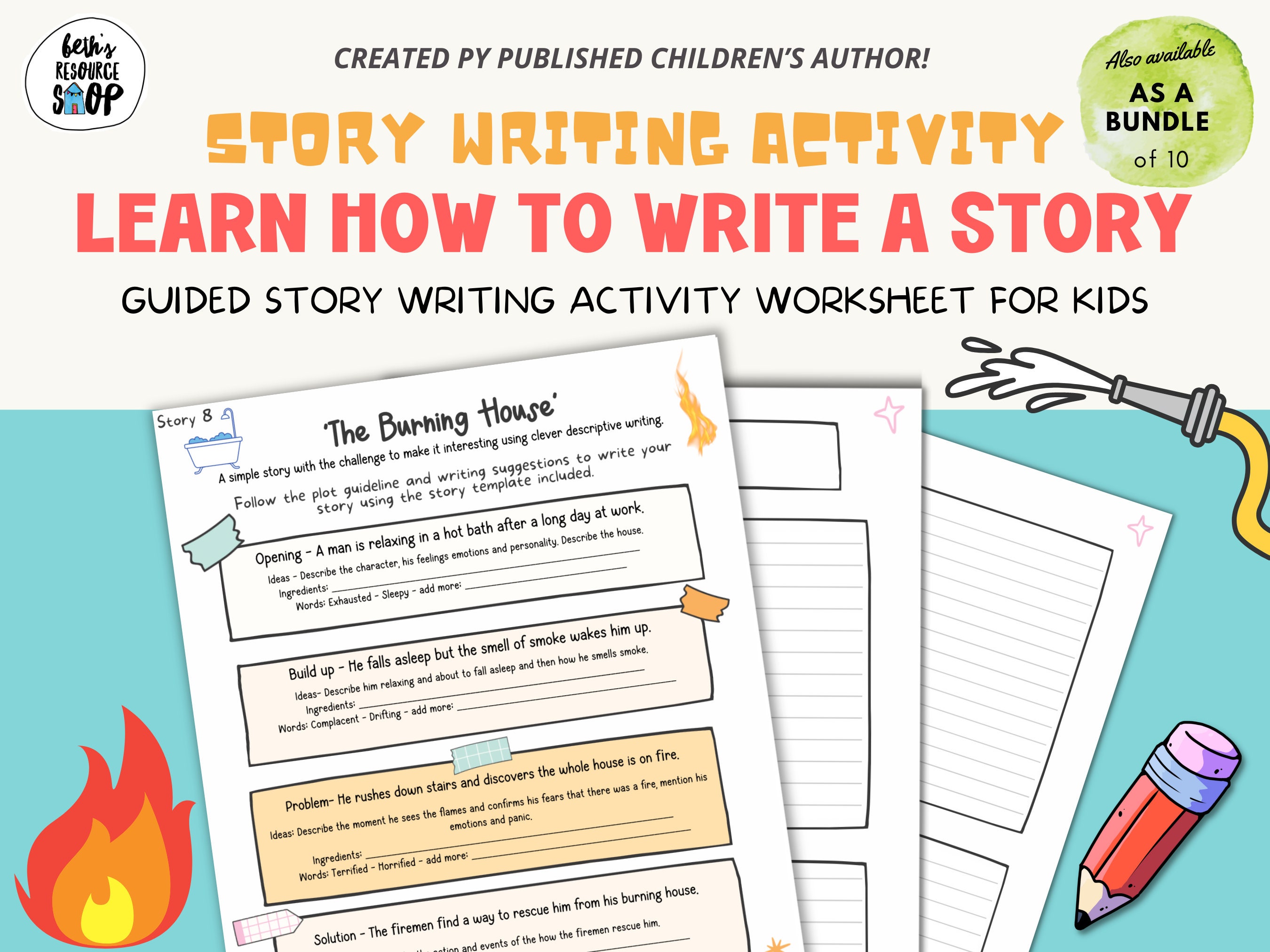 Guided Story Writing Story Writing Activity Creative Writing Prompt ...