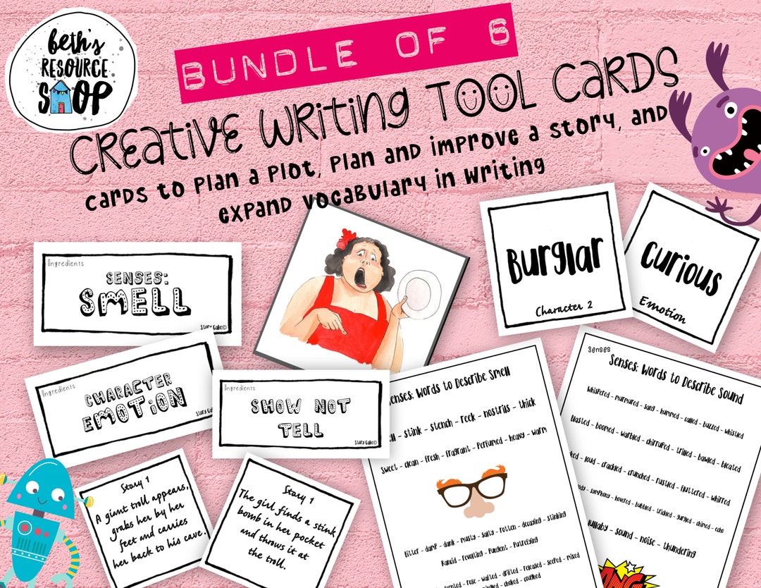 Story Writing Tool Kit Creative Writing Prompt Cards Writing Prompts ...