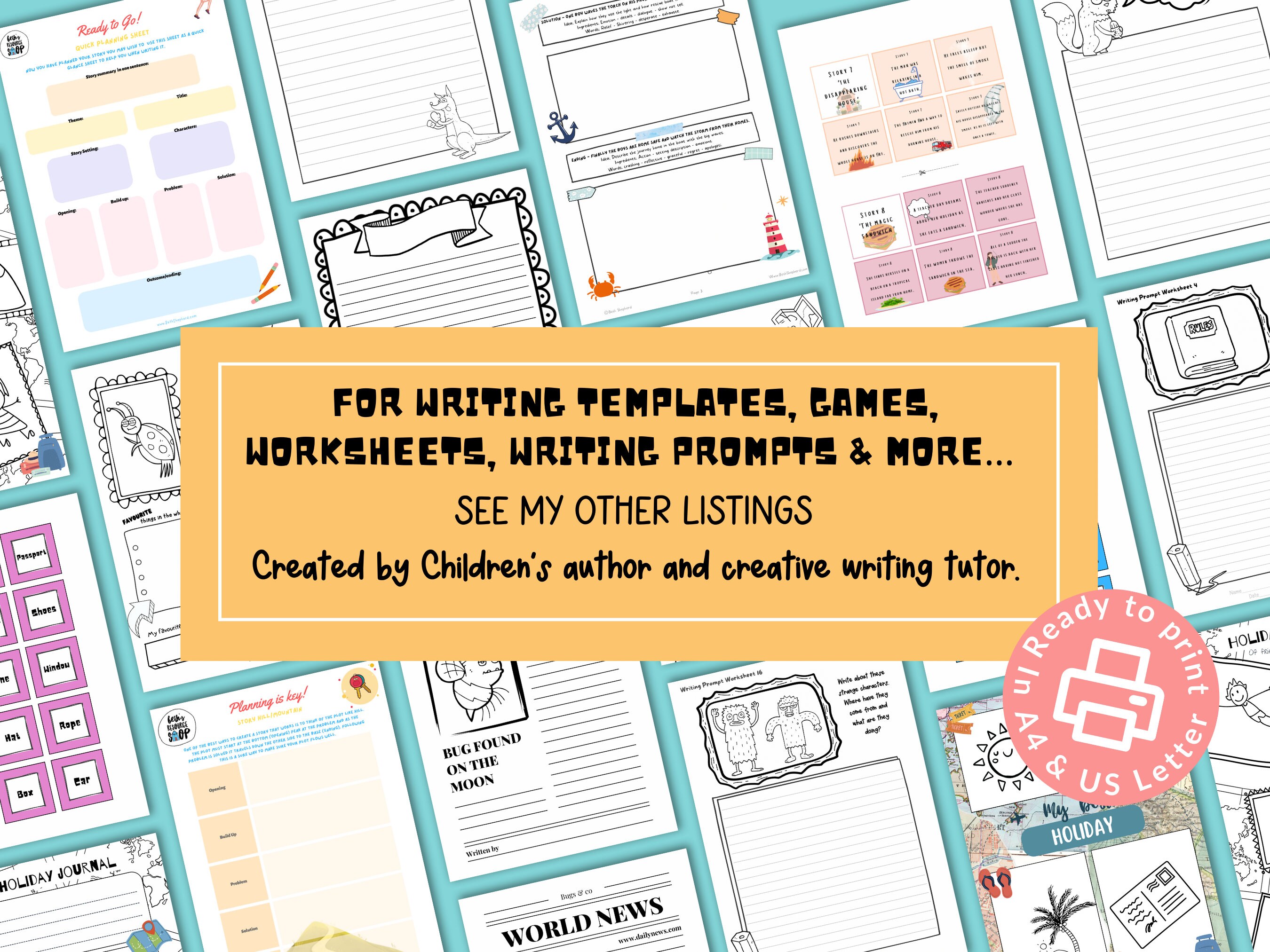 Writing Prompt Writing Activity Writing Exercise Activity Worksheet ...
