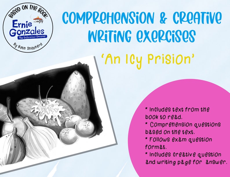 Comprehension Activity Worksheet for Kids Creative Writing - Etsy