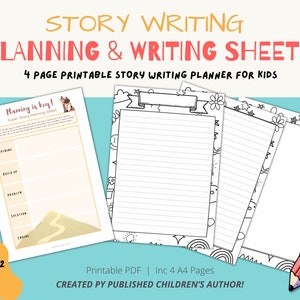 Creative Writing Prompt for Kids | Plot Planner | Story Planner | Story ...