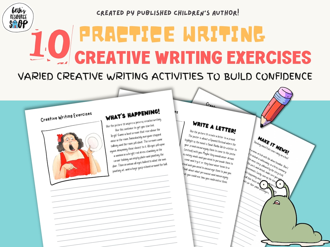 10 Creative Writing Exercises | Writing Worksheets for Kids | Writing ...