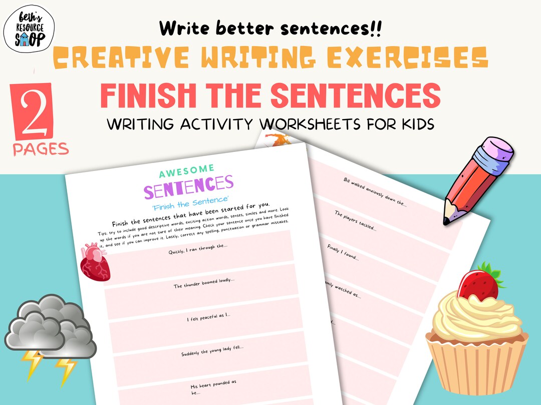 Writing Prompt Writing Activity Writing Exercise Activity Worksheet ...