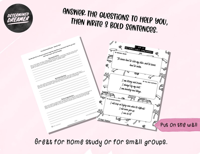 PHSE Fillable Poster Worksheet Positive Statements/affirmations ...