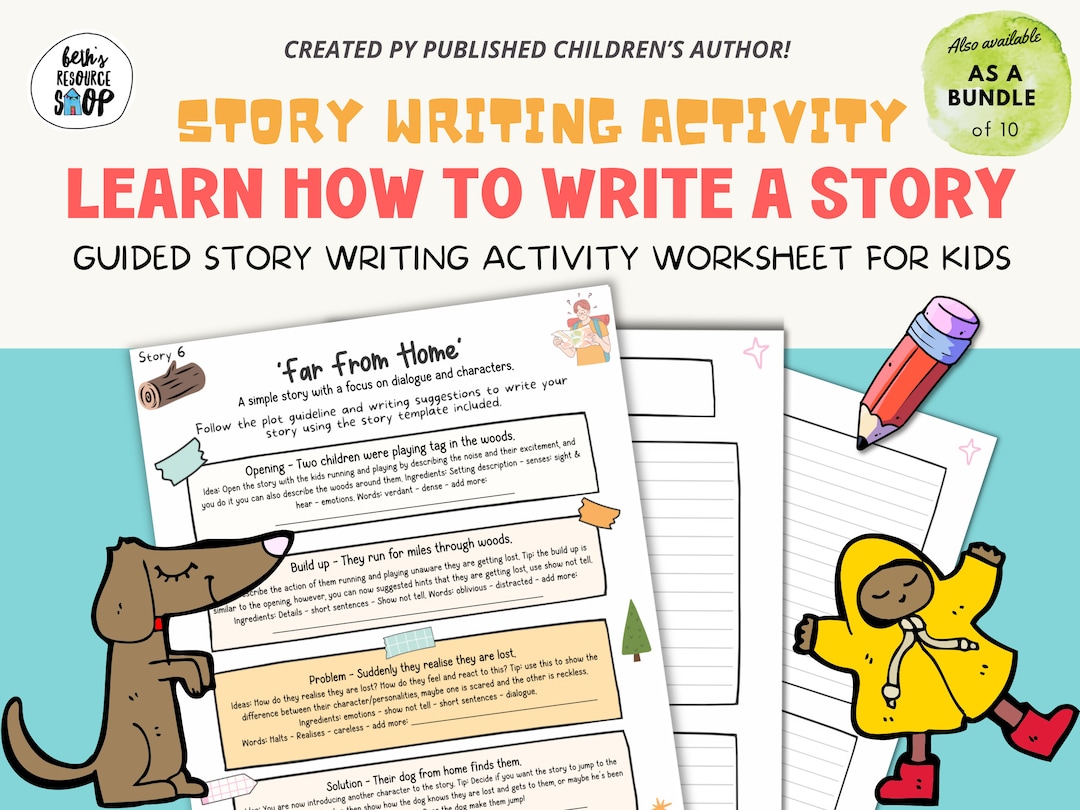 Guided Story Story Writing Activity Creative Writing Prompts Worksheets ...