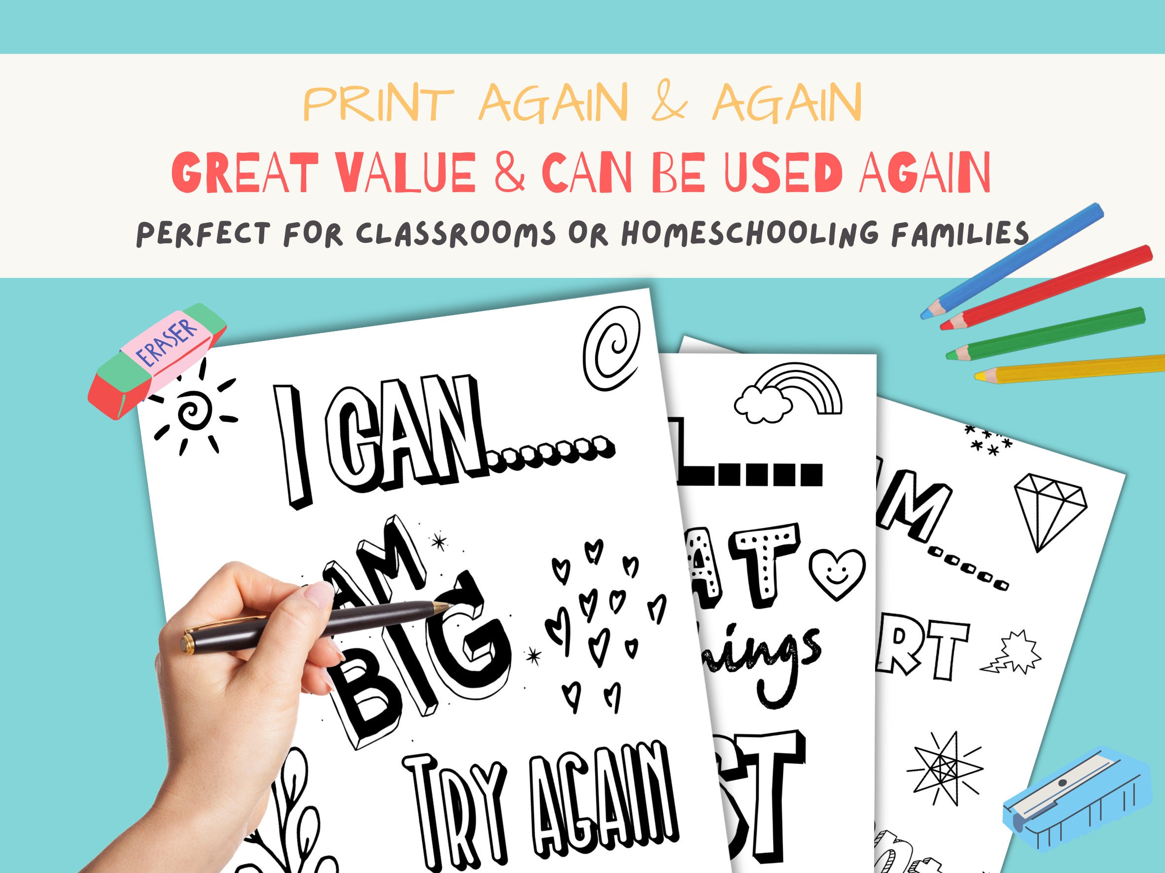 Self Esteem Activities Self Esteem Colouring Pages Worksheets for Kids ...