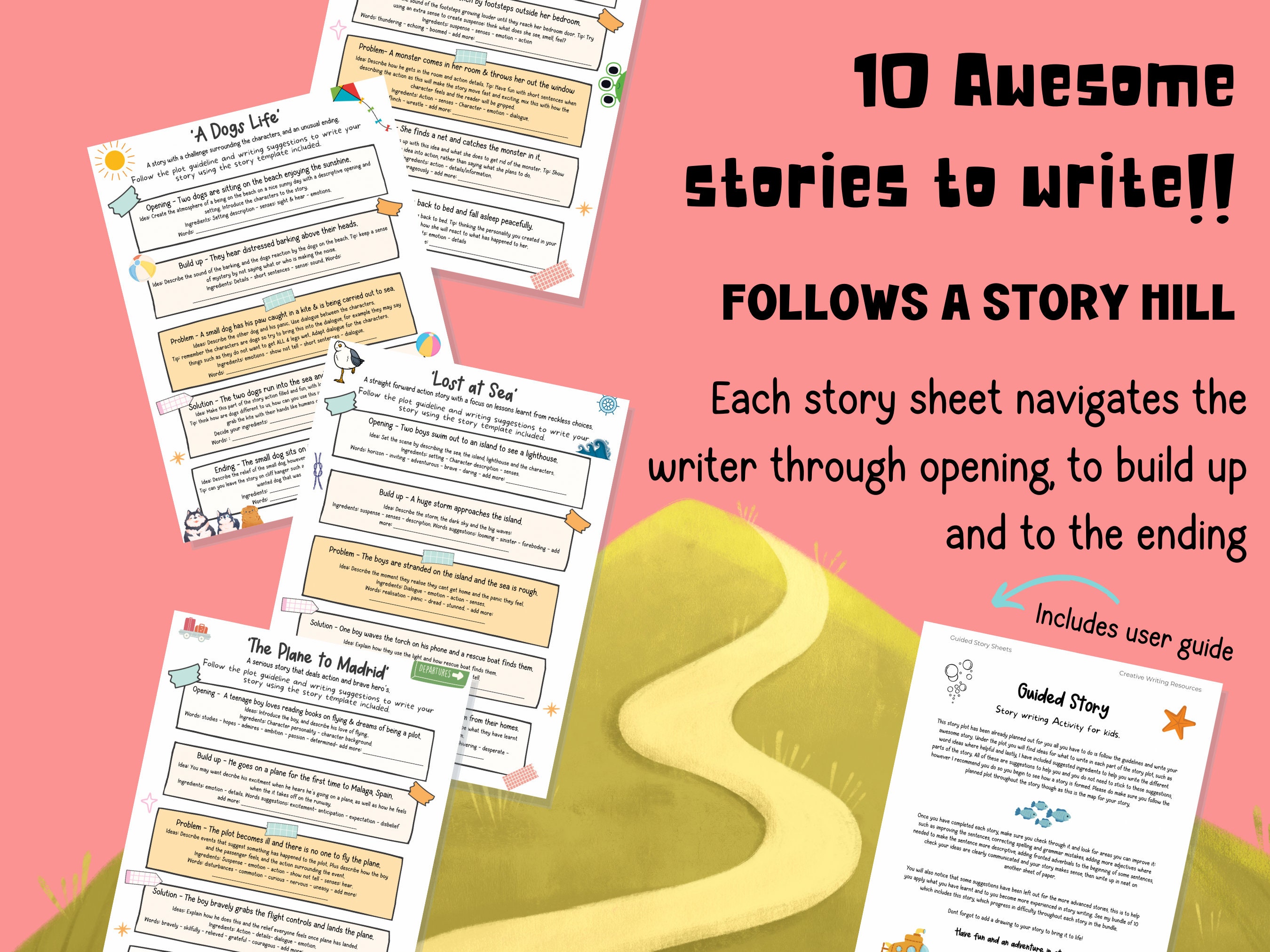 Guided Story Writing Bundle | Story Writing Activities | Writing ...