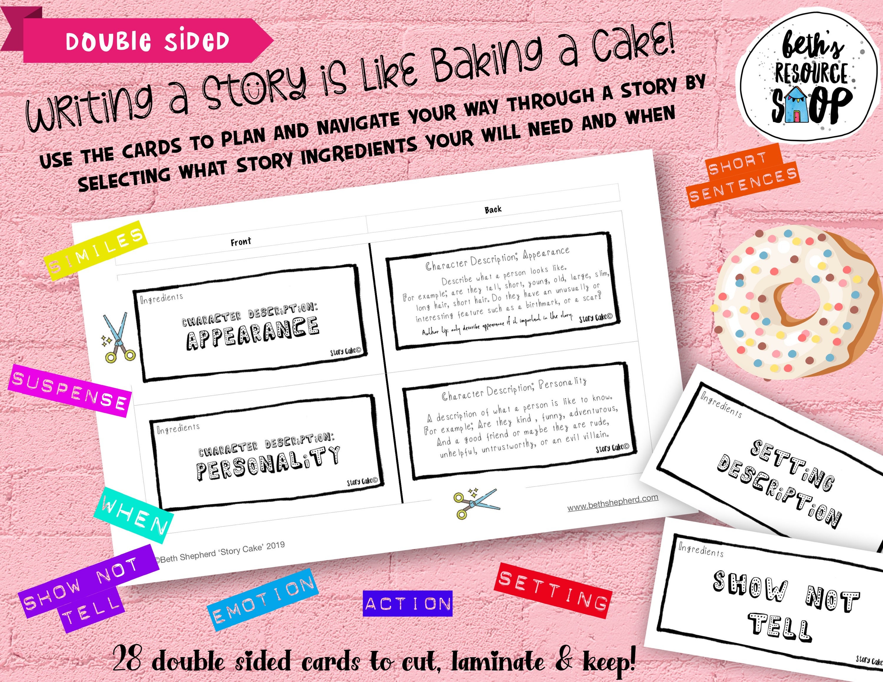 Story Writing Tool Kit Creative Writing Prompt Cards Writing Prompts ...