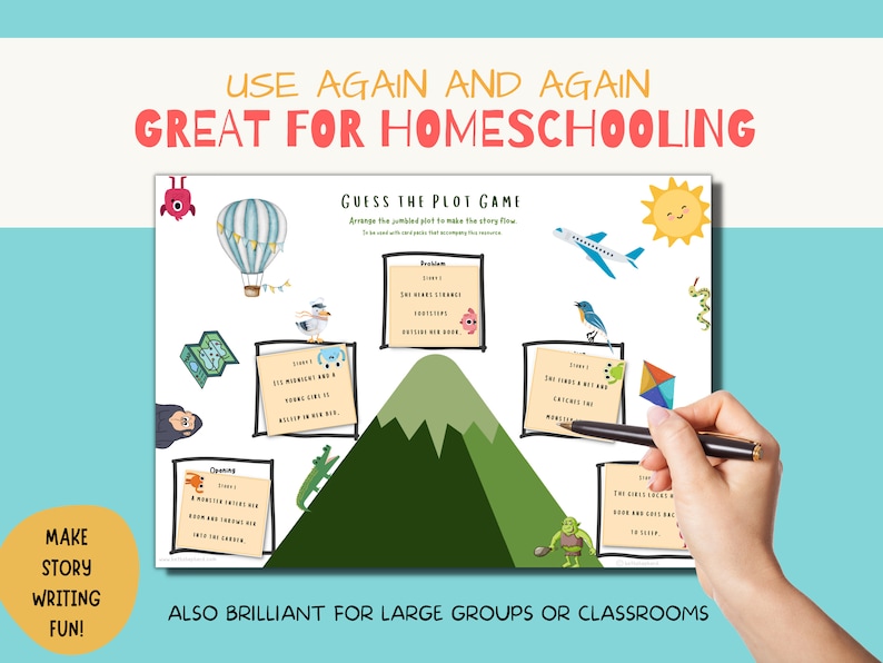 Creative Writing Game for Kids Educational Game Story - Etsy