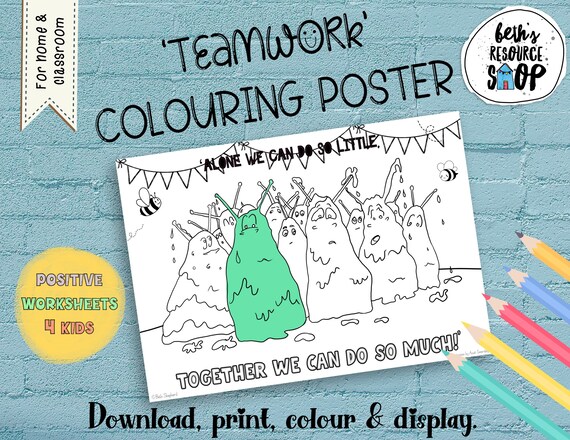 Teamwork Poster Kids