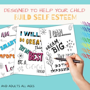 Self Esteem Activities Self Esteem Colouring Pages Worksheets for Kids ...