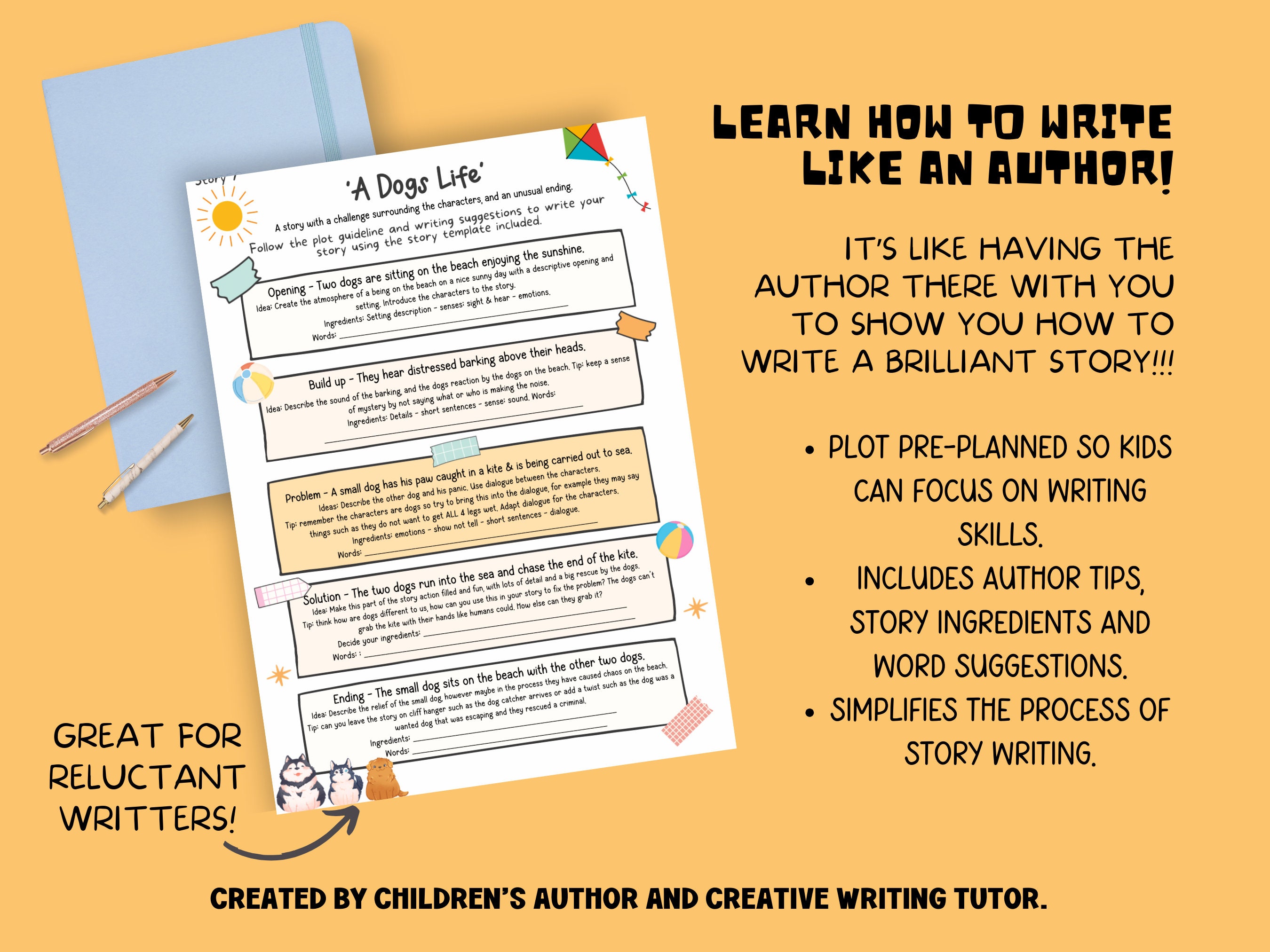 Guided Story Writing | Story Writing Activity | Writing Challenge ...
