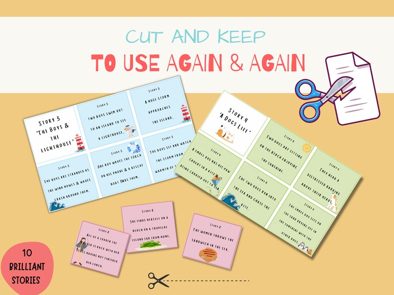 Creative Writing Game for Kids Educational Game Story - Etsy