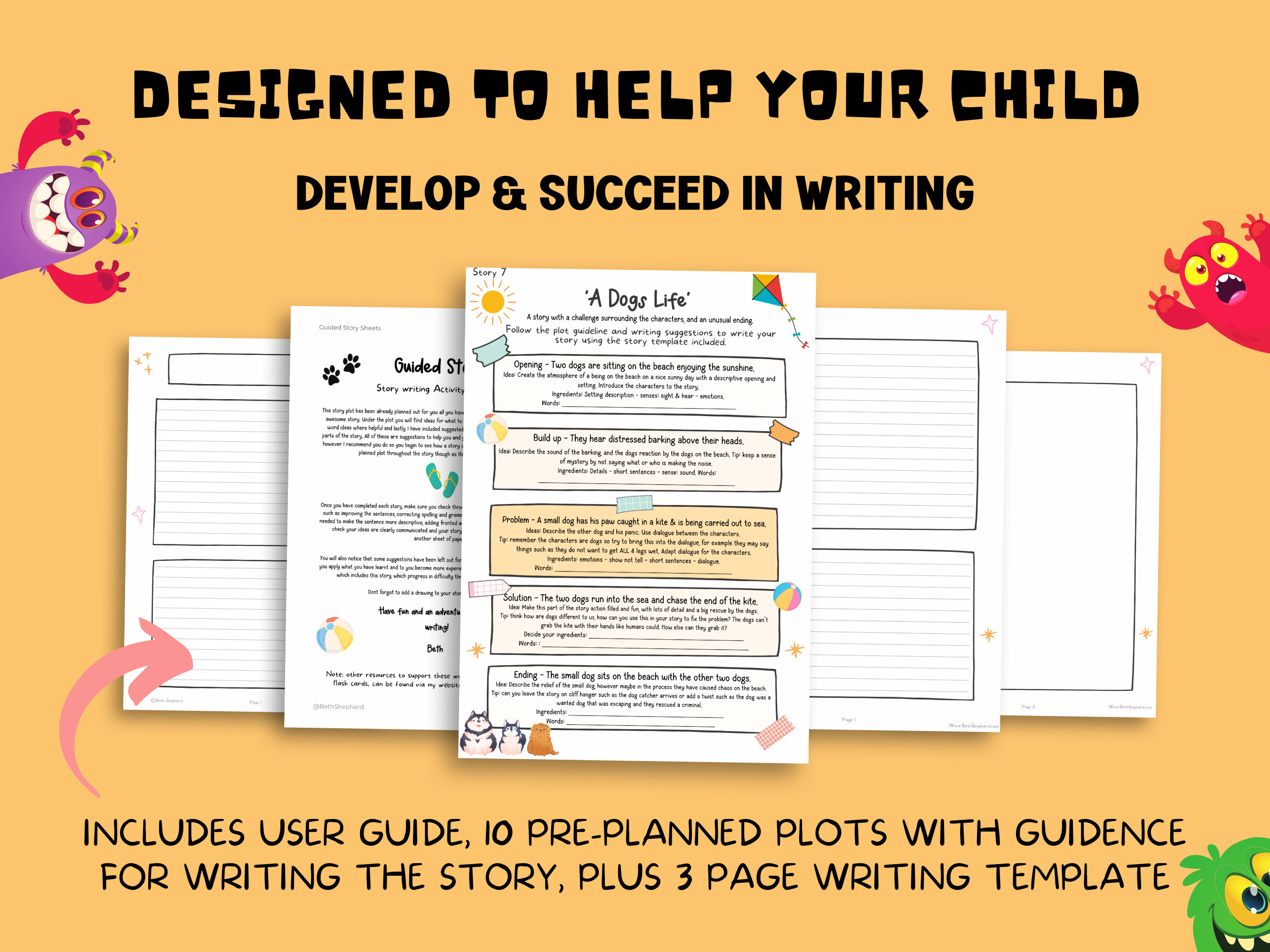 Guided Story Writing Story Writing Activity Writing Challenge Creative ...