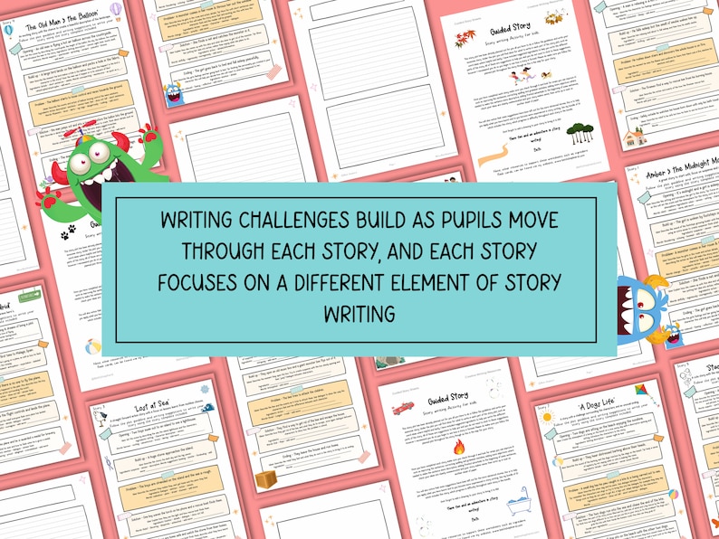 Guided Story Writing Bundle | Story Writing Activities | Writing ...