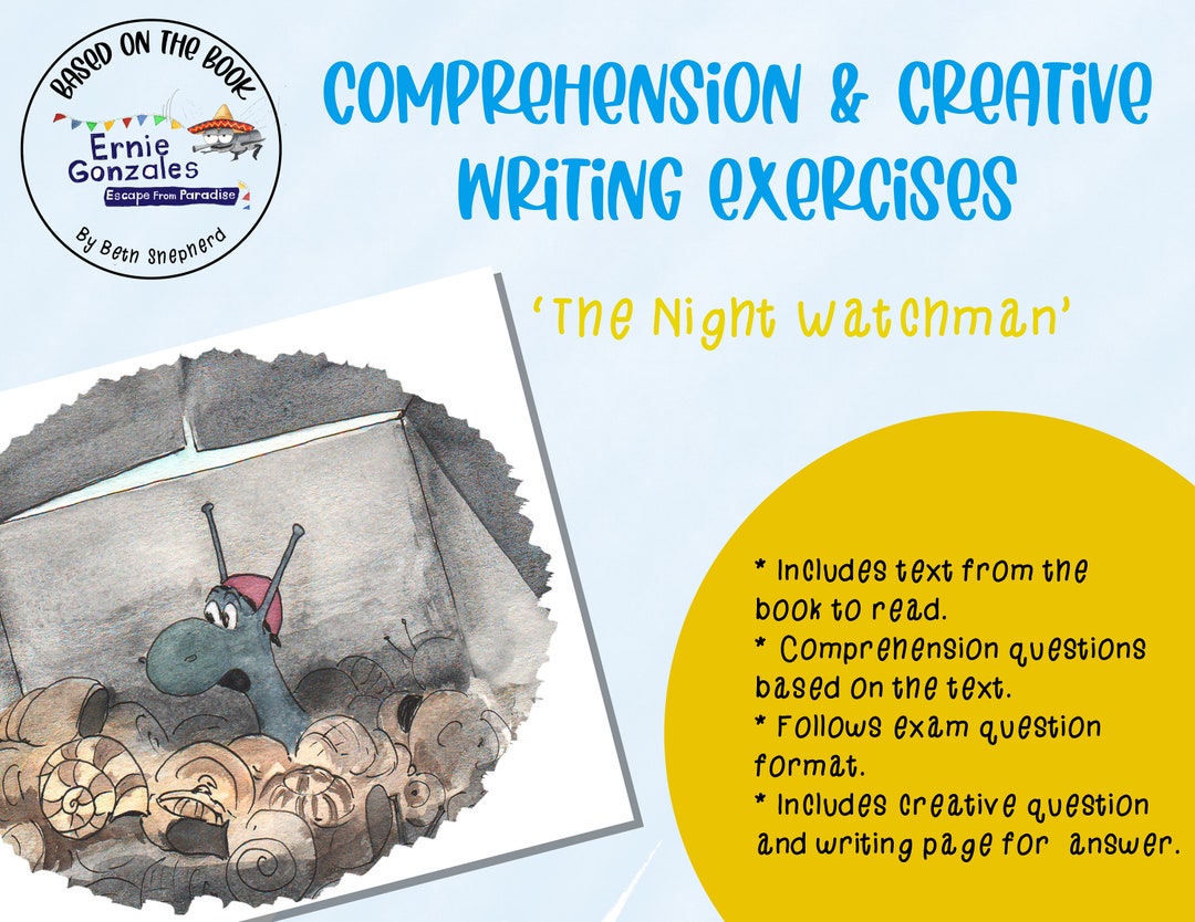 Comprehension Activity Worksheet for Kids Creative Writing - Etsy