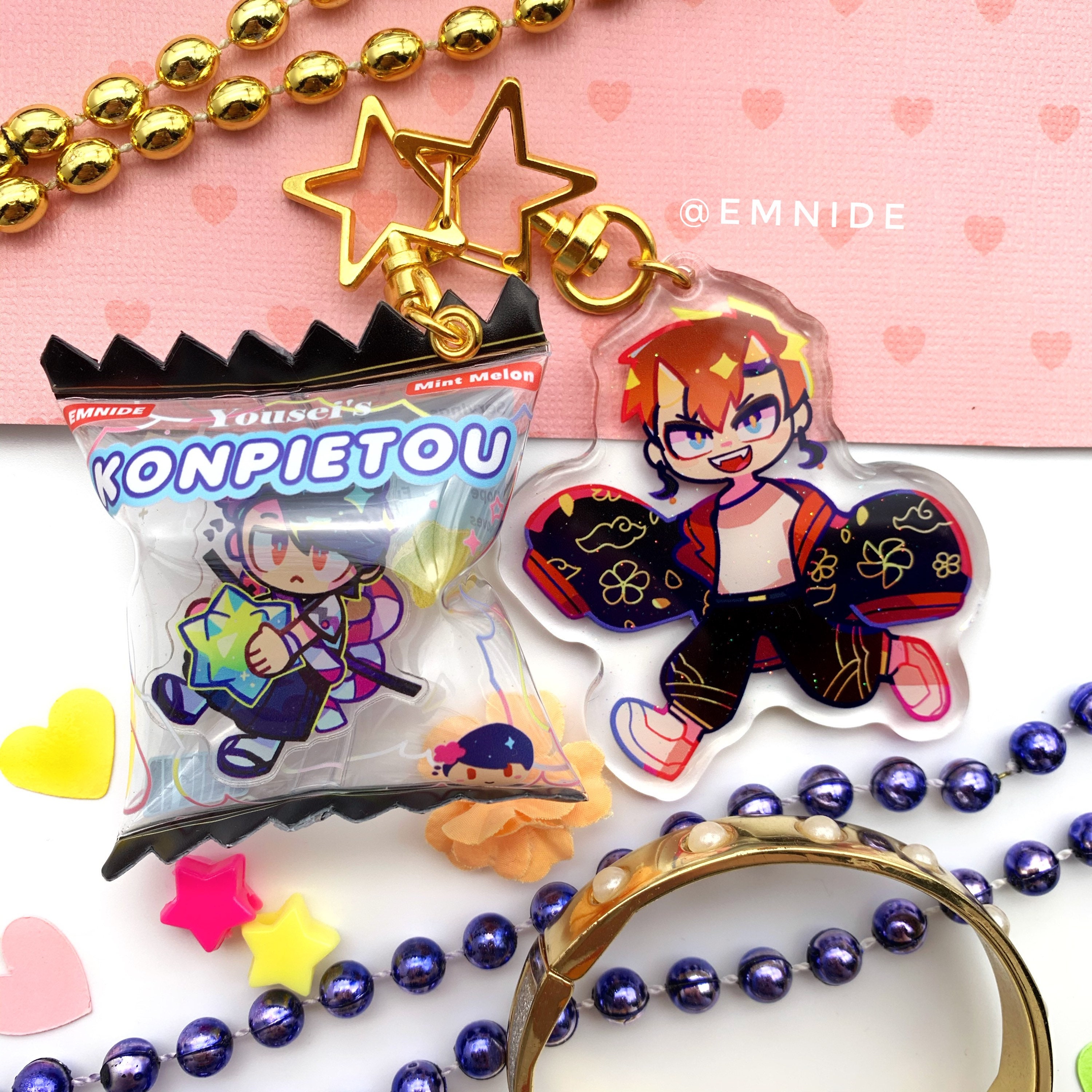 OC Merch Shaker Charm Original Character Yousei OC Candy Charm Drawing ...